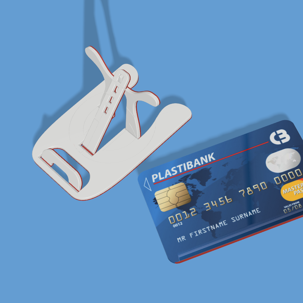 📞 Credit Card Phone Stand・ STL File for ・Cults