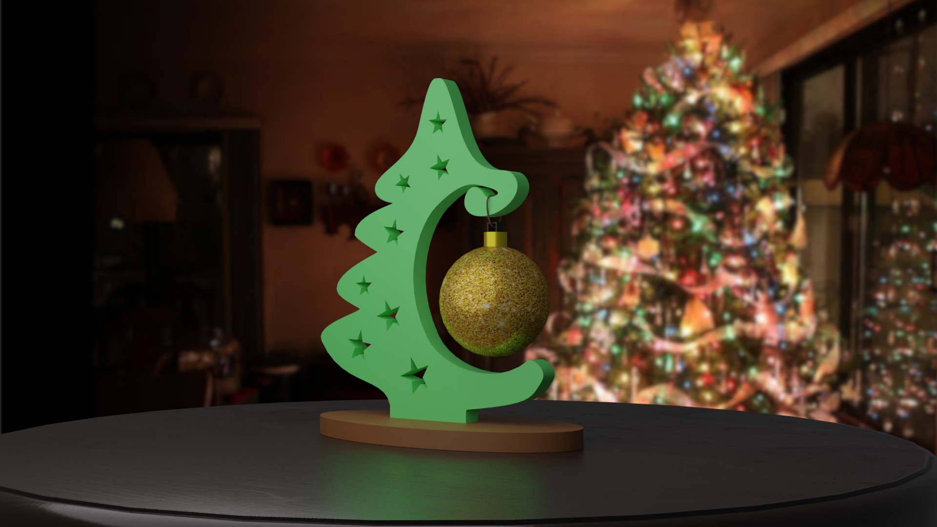 STL file Christmas tree ornament 🎄 ・Template to download and 3D print・Cults