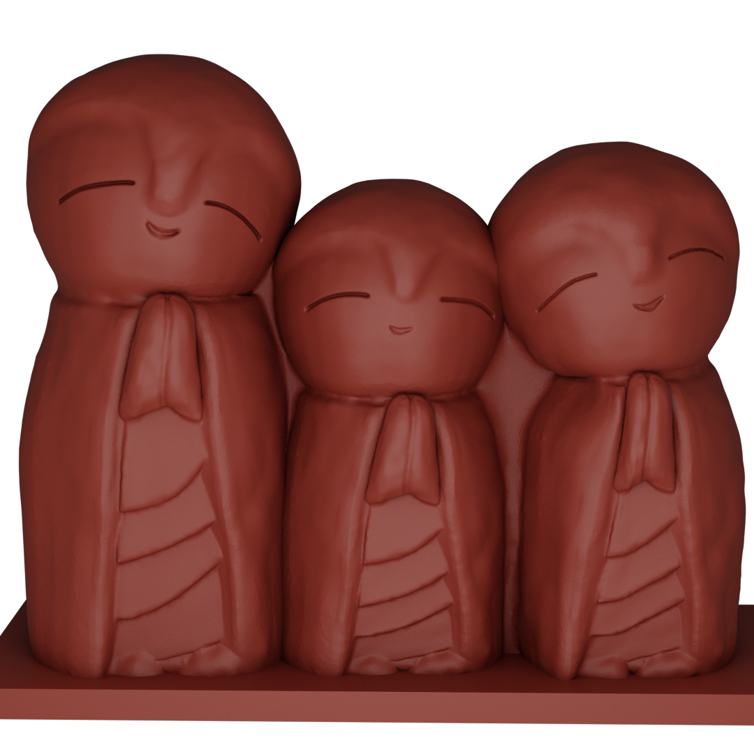 🎨 Jizo statue - japanese ornament・ STL File for 3D printing・Cults