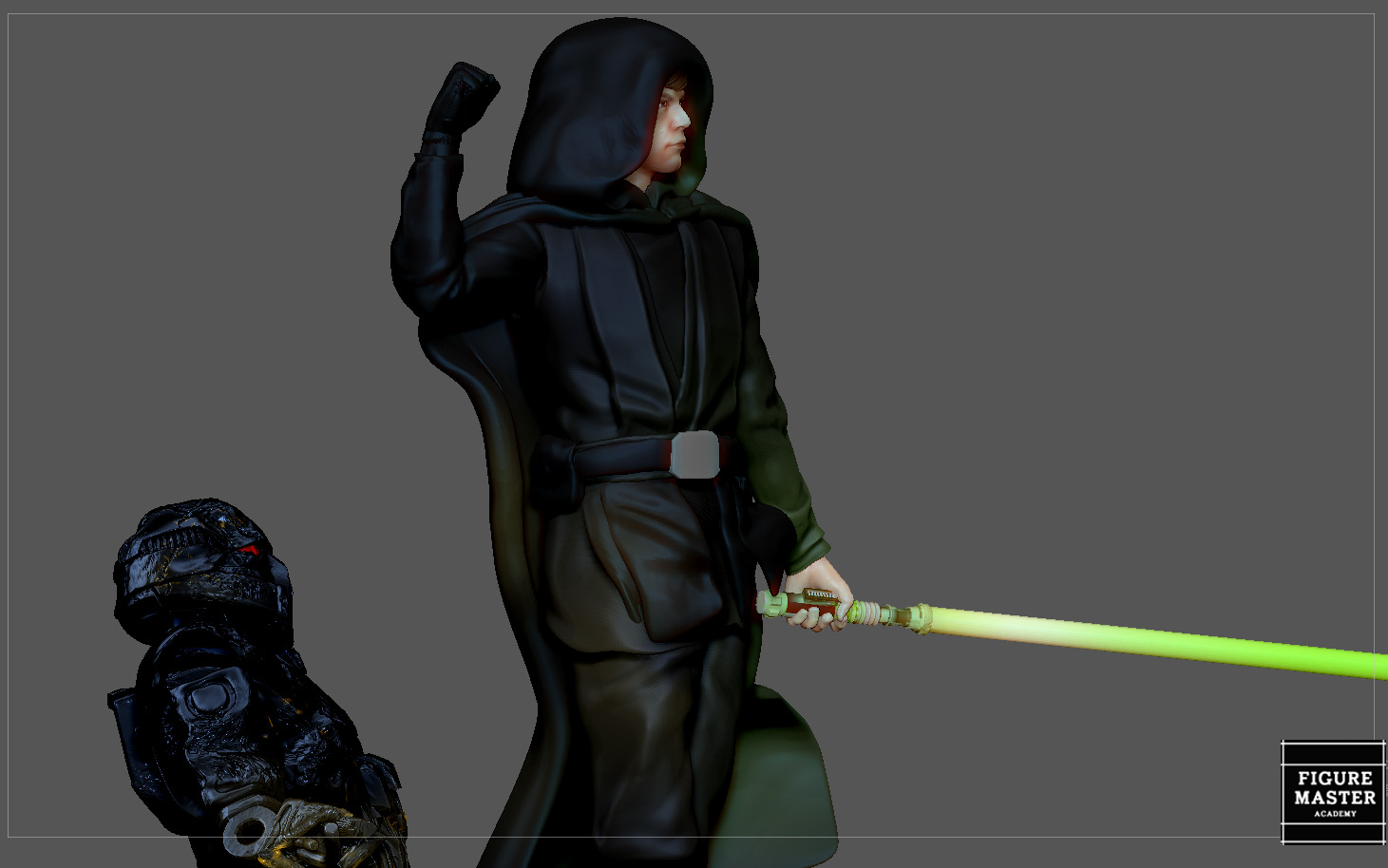 3D file LUKE SKYWALKER 2 STARWARS MANDALORIAN DISNEY STATUE 3D print ...