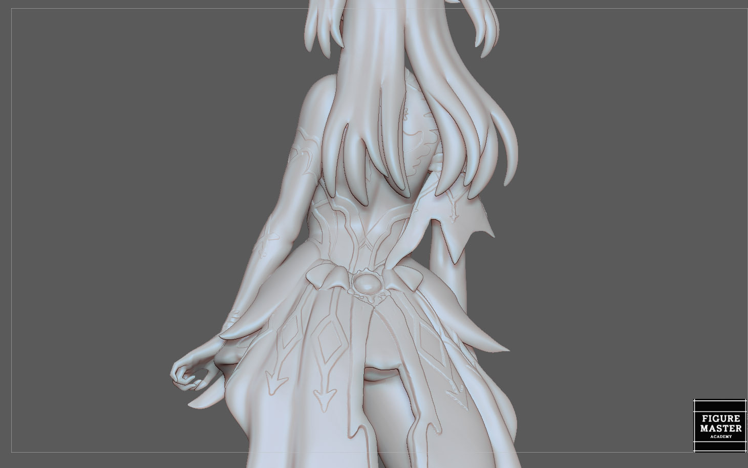 STL file FISCHL GENSHIN IMPACT STATUE CUTE GIRL GAME CHARACTER ANIME 👧 ...