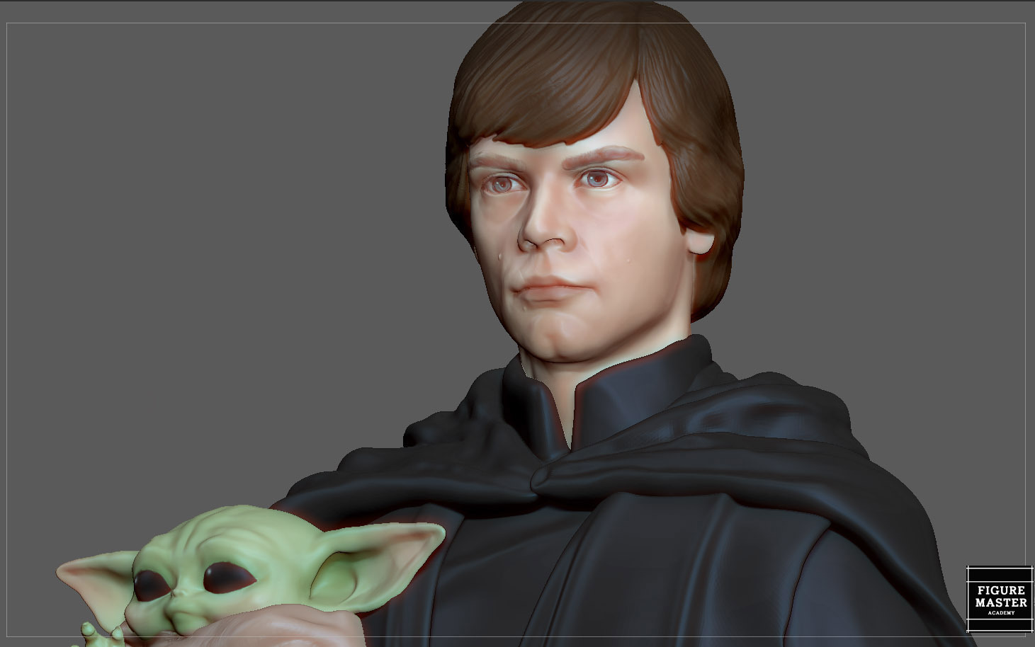 👾 LUKE SKYWALKER STARWARS MANDALORIAN DISNEY STATUE 3D print model・ 3D ...