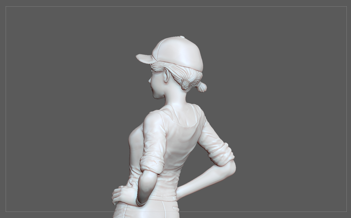 🚶 CLEMENTINE WALKING DEAD TELLTALE CLEM PRINTABLE STATUE NO TEXTURE ...