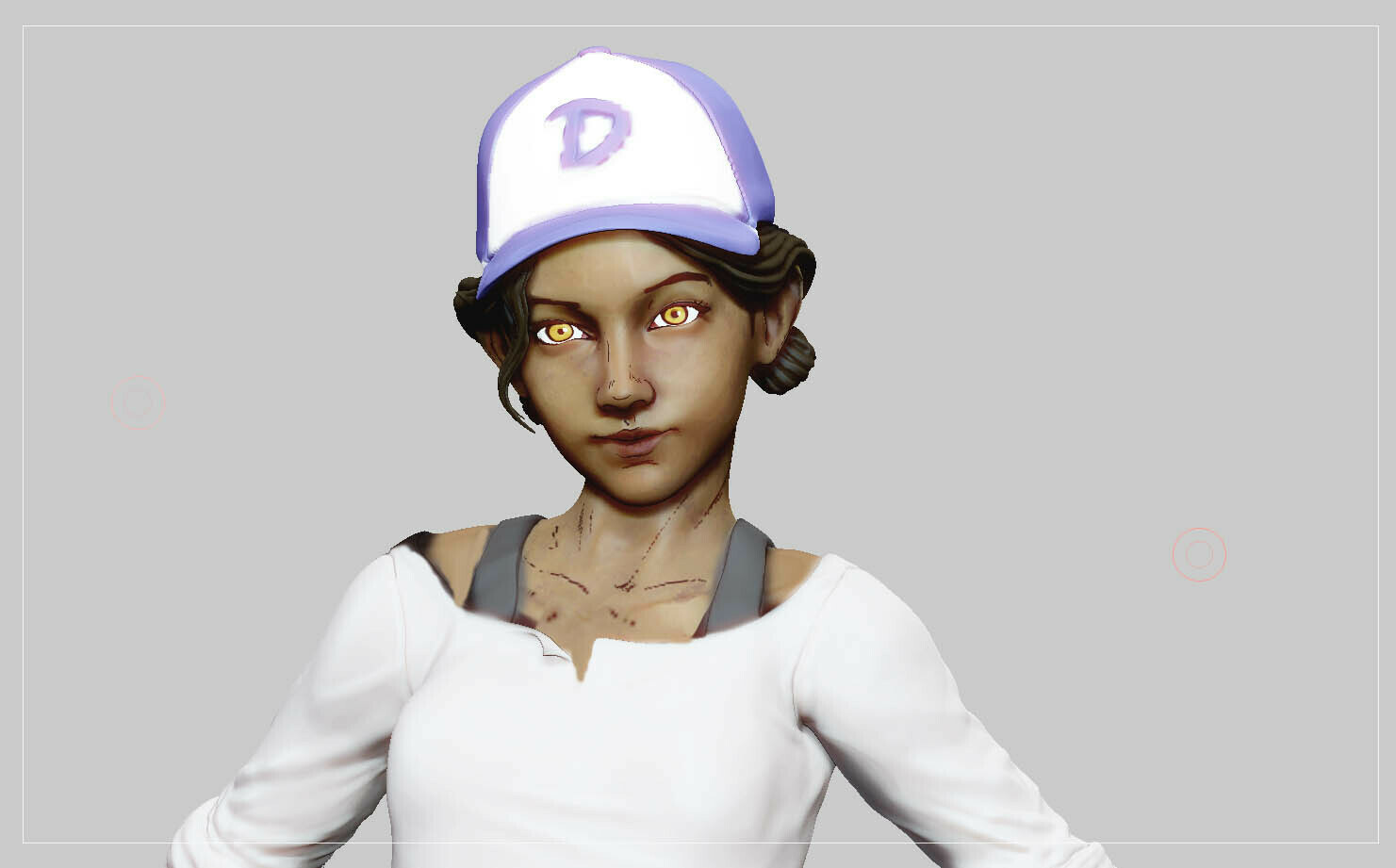 🚶 CLEMENTINE WALKING DEAD TELLTALE CLEM PRINTABLE STATUE NO TEXTURE ...