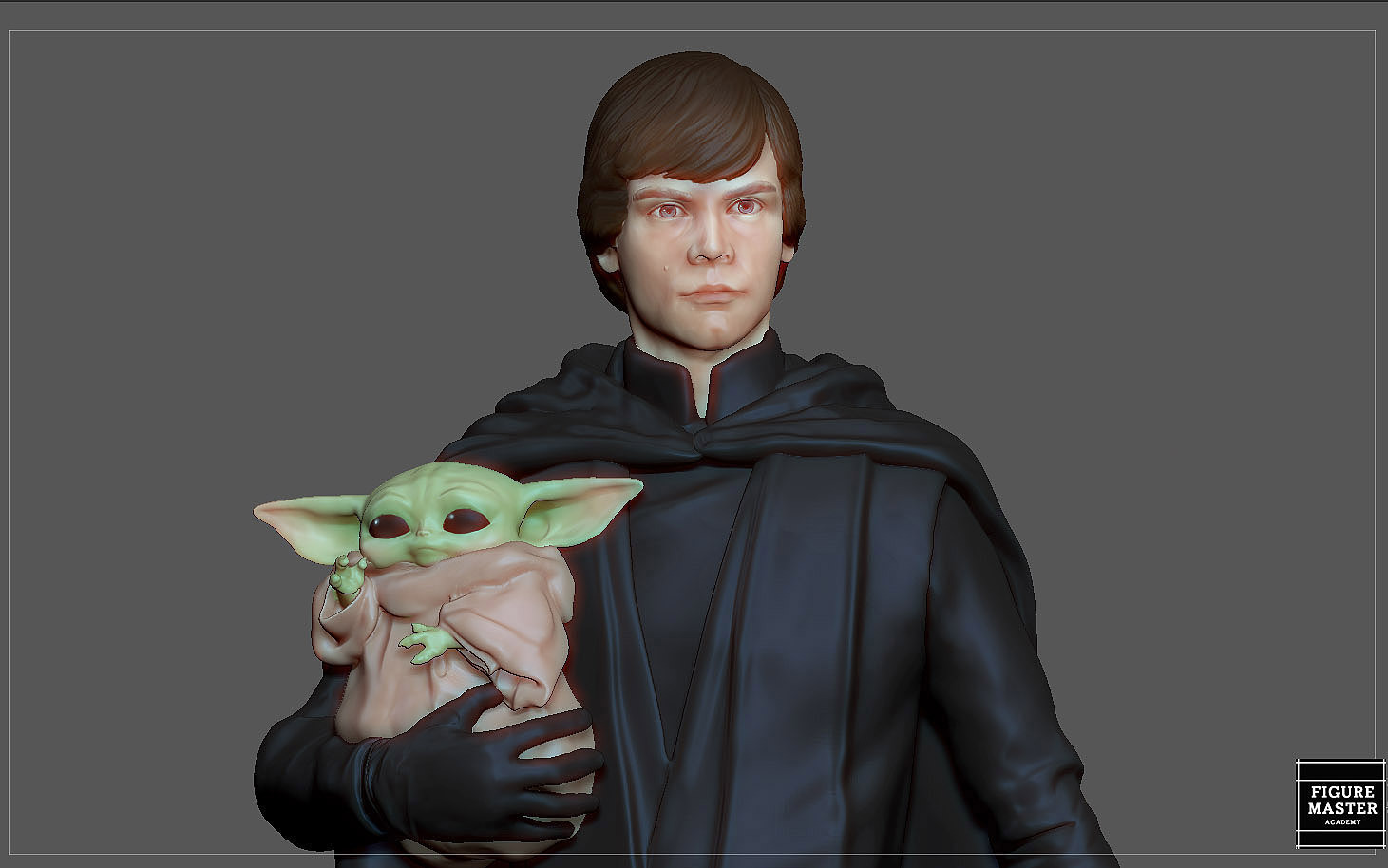 👾 LUKE SKYWALKER STARWARS MANDALORIAN DISNEY STATUE 3D print model・ 3D ...