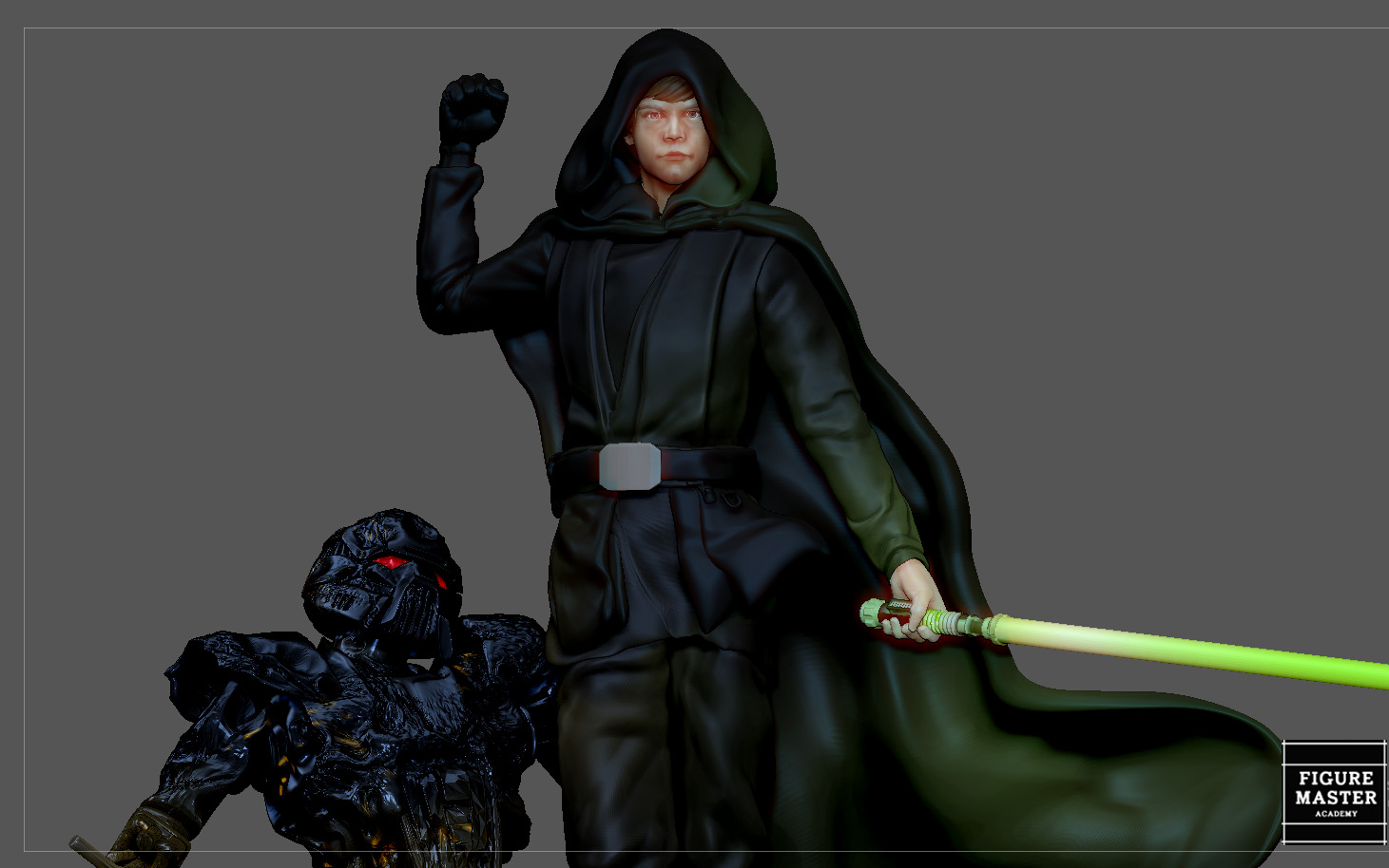 3D file LUKE SKYWALKER 2 STARWARS MANDALORIAN DISNEY STATUE 3D print ...