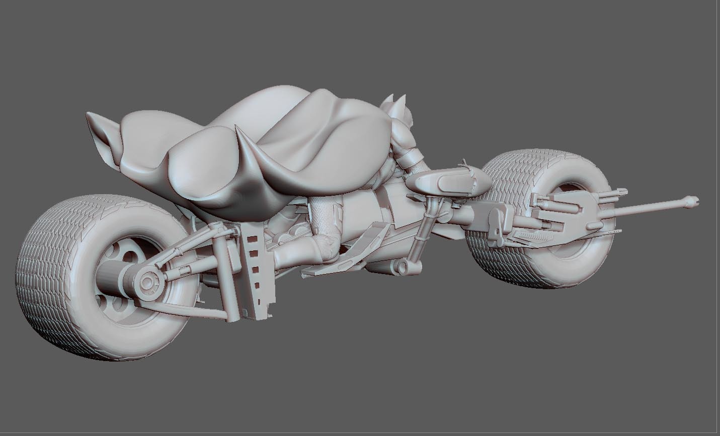 STL file BATMAN ON BATPOD DARK KNIGHT DC MOVIE WITH JOINT 3D print ...