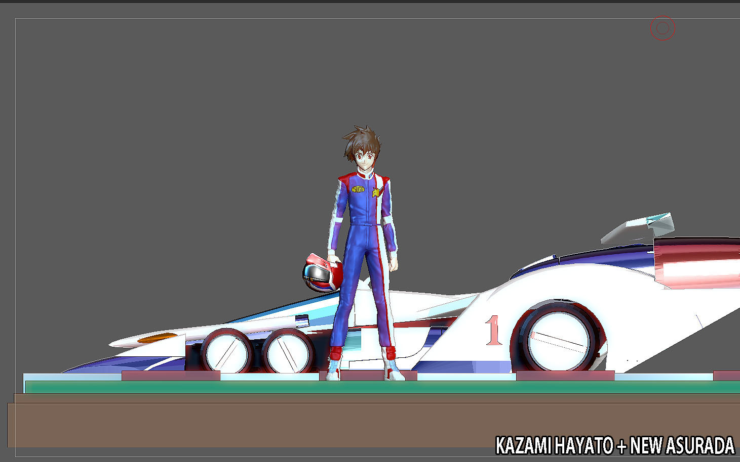 🏎️ kazami hayato asurada cyber formula statue diorama race anime ...