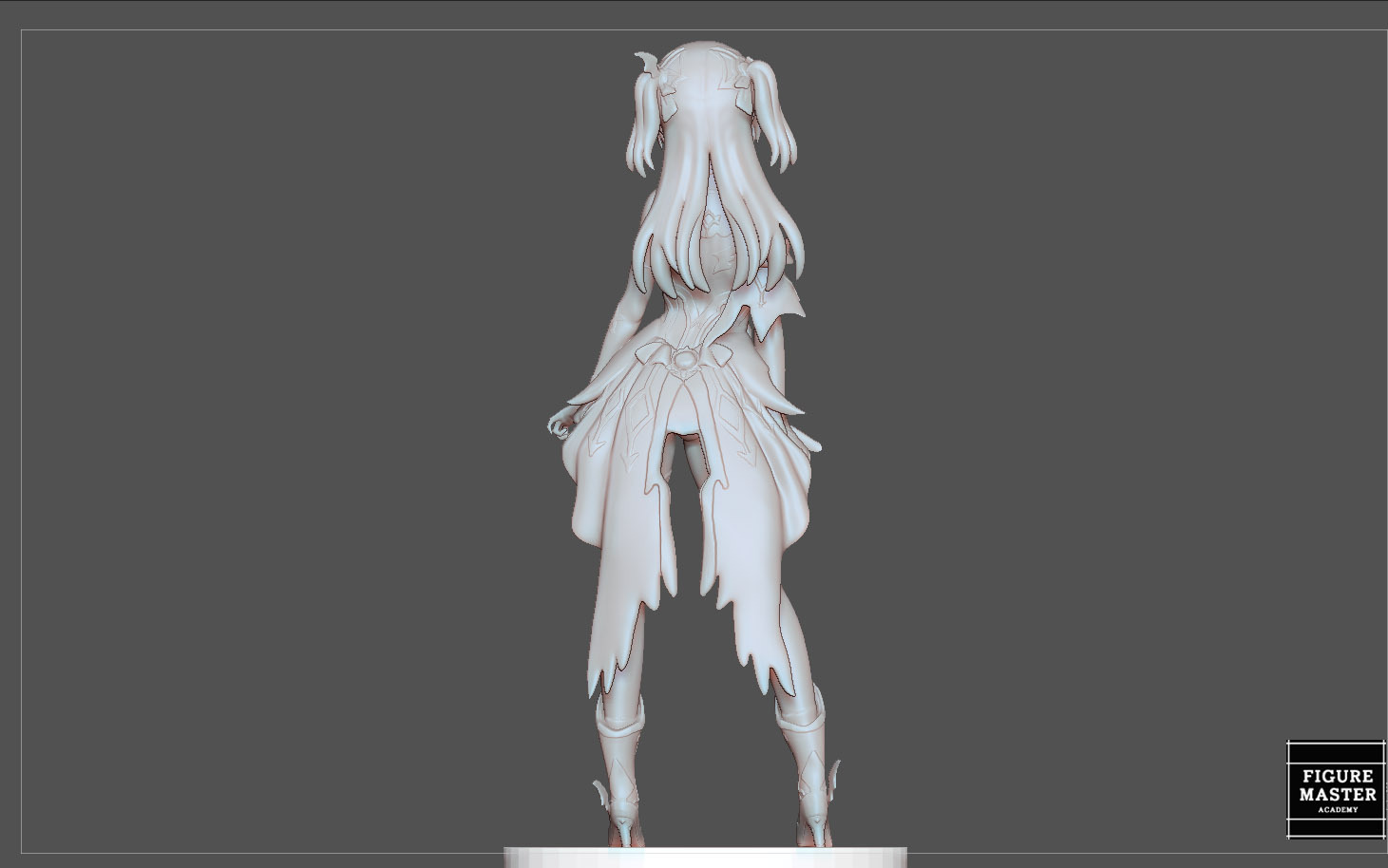 STL 文件 FISCHL GENSHIN IMPACT STATUE CUTE GIRL GAME CHARACTER ANIME 👧 ・可 ...