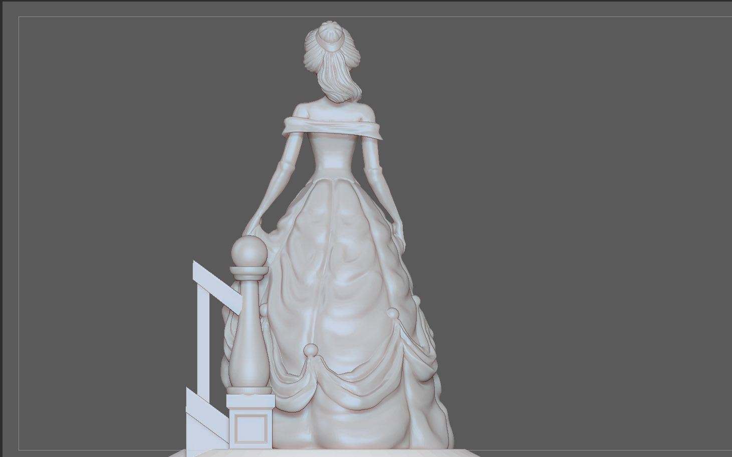 👸 BELLE PRINCESS STATUE BEAUTY AND THE BEAST DISNEY ANIME 3D print ...