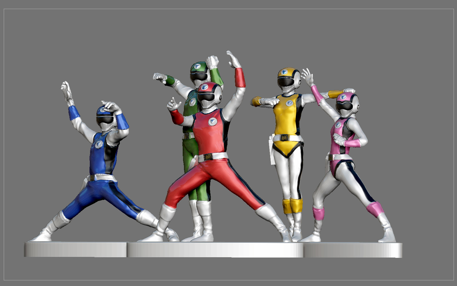 STL file FLASHMAN STATUE Choushinsei FLASHMAN TV SHOW 👾 ・3D print ...