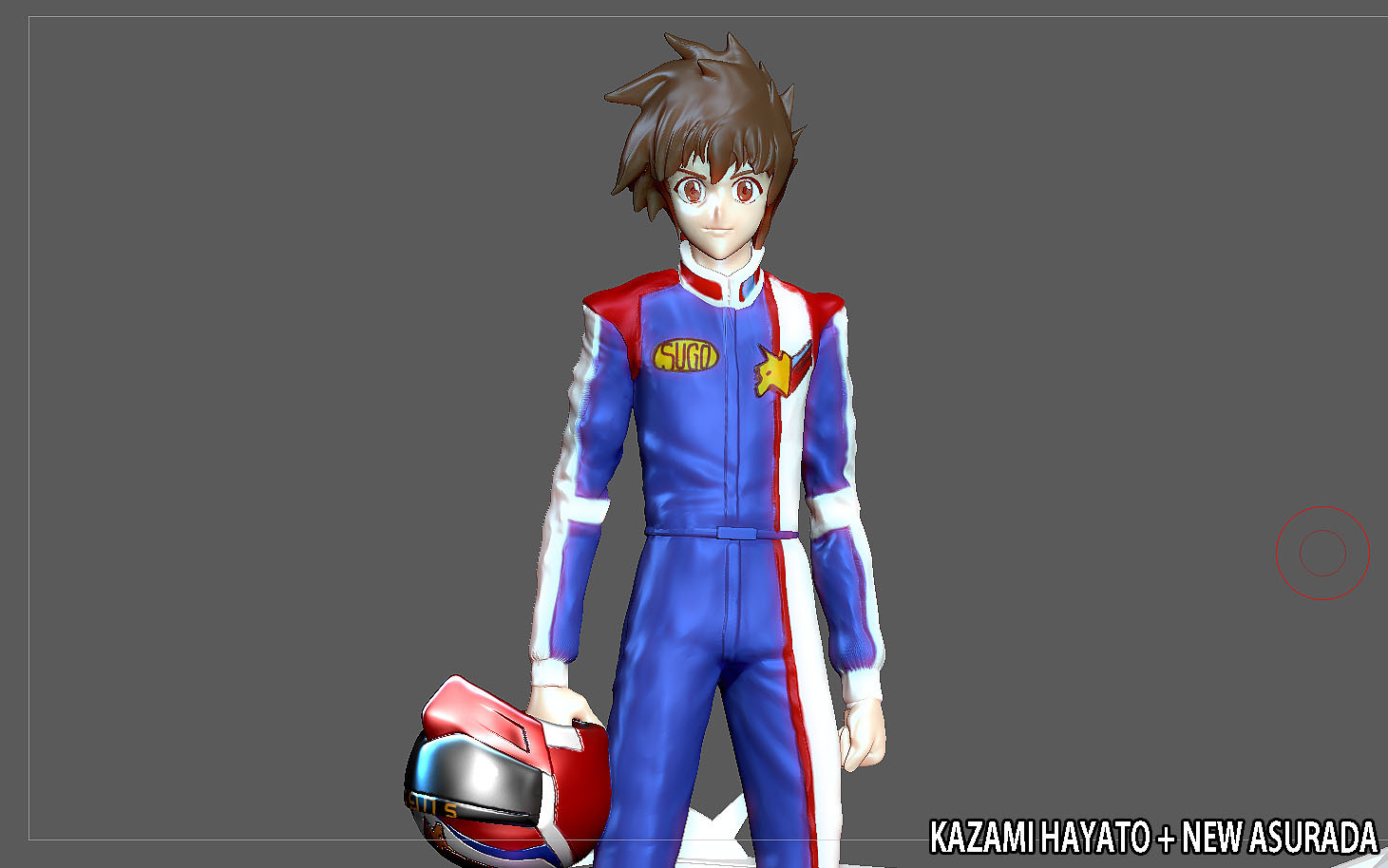 🏎️ kazami hayato asurada cyber formula statue diorama race anime ...