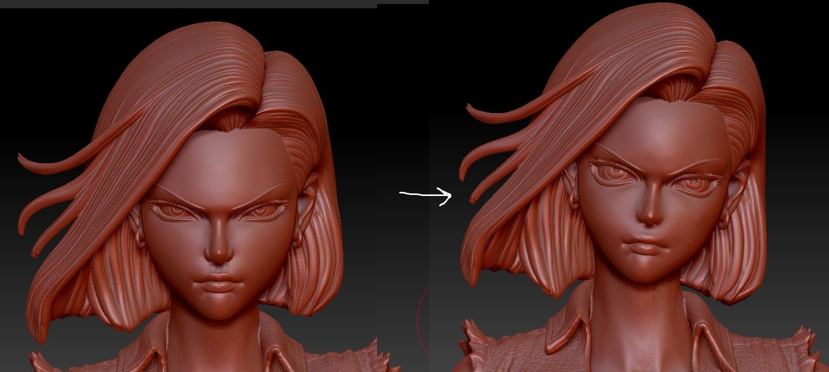 STL file ANDROID 18 MODIFIED DRAGONBALL PRINTABLE STATUE FIGURINE ANIME ...