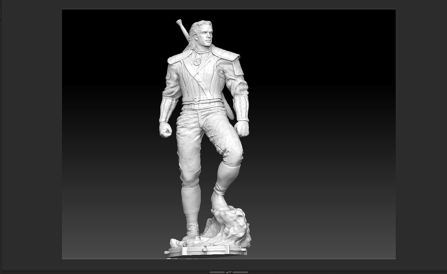 🎲 WITCHER GEROLT NETFLIX FULL MODEL FOR 3D PRINT・ 3D File for ・Cults