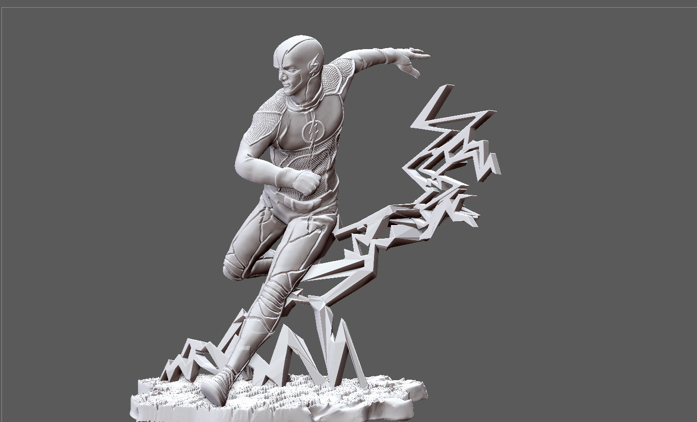 👫 FLASH DRAMA DC STATUE 3D PRINT・ STL File for ・Cults