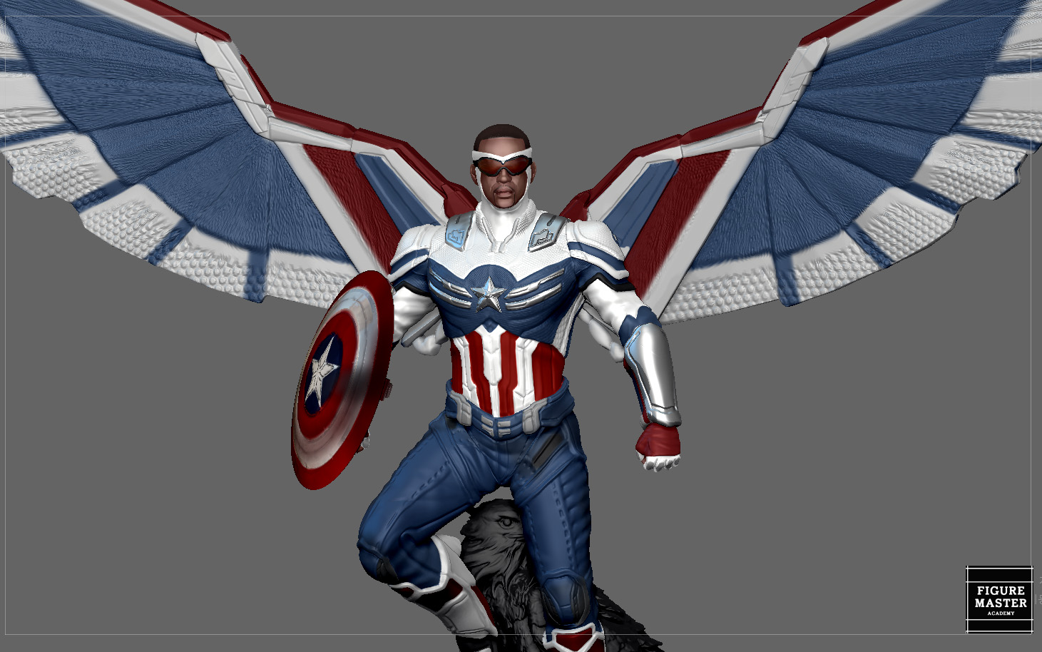🫡 CAPTAIN AMERICA FALCON SAM WILSON WINTER SOLDIER AVENGERS MCU ...