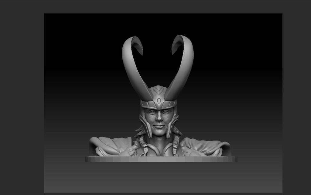 👤 LOKI BUST FROM AVENGERS MARVEL MCU・Free STL File for ・Cults