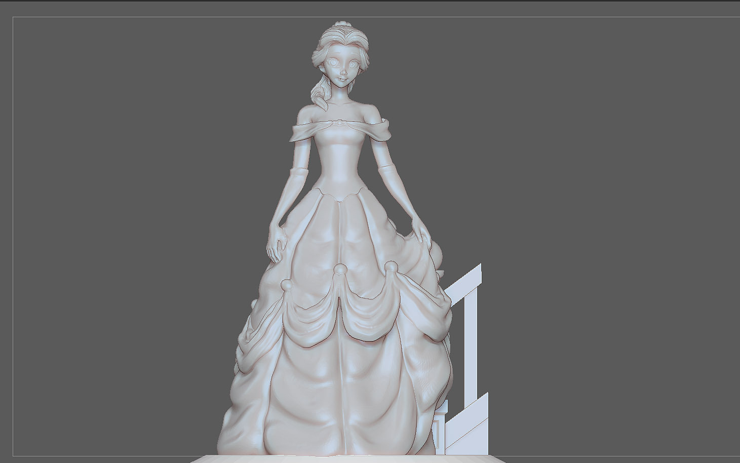 👸 BELLE PRINCESS STATUE BEAUTY AND THE BEAST DISNEY ANIME 3D print ...