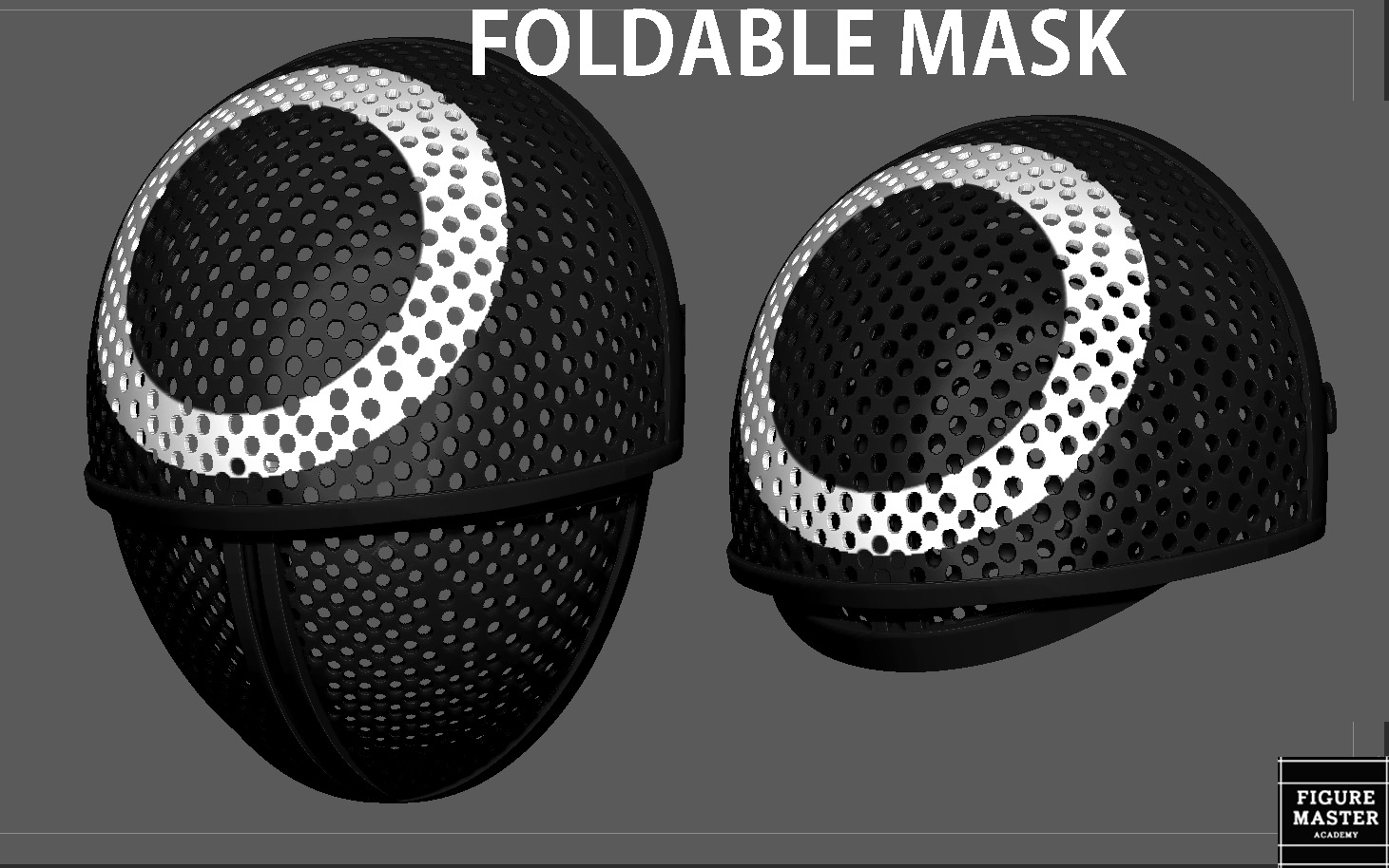 🦑 SQUID GAME MASK FOLDABLE LIFE SIZE COSPLAY NETFLIX PROPS REPLICA 3D ...