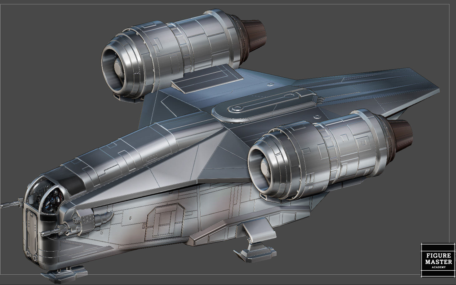 🪒 RAZOR CREST WITH COCKPIT MANDALORIAN STARWARS DISNEY 3D PRINT MODEL ...