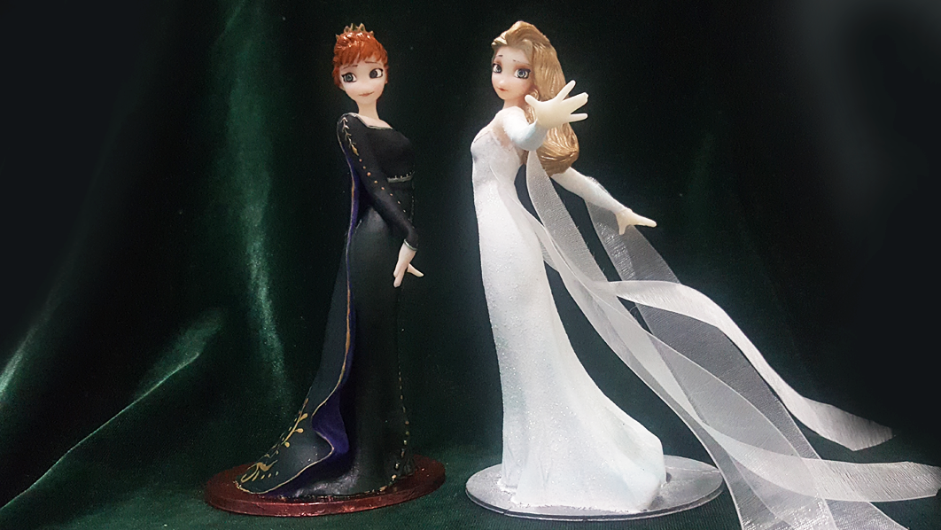 👧 ELSA ANNA FROZEN2 PACK 3D print model・ STL File for ・Cults