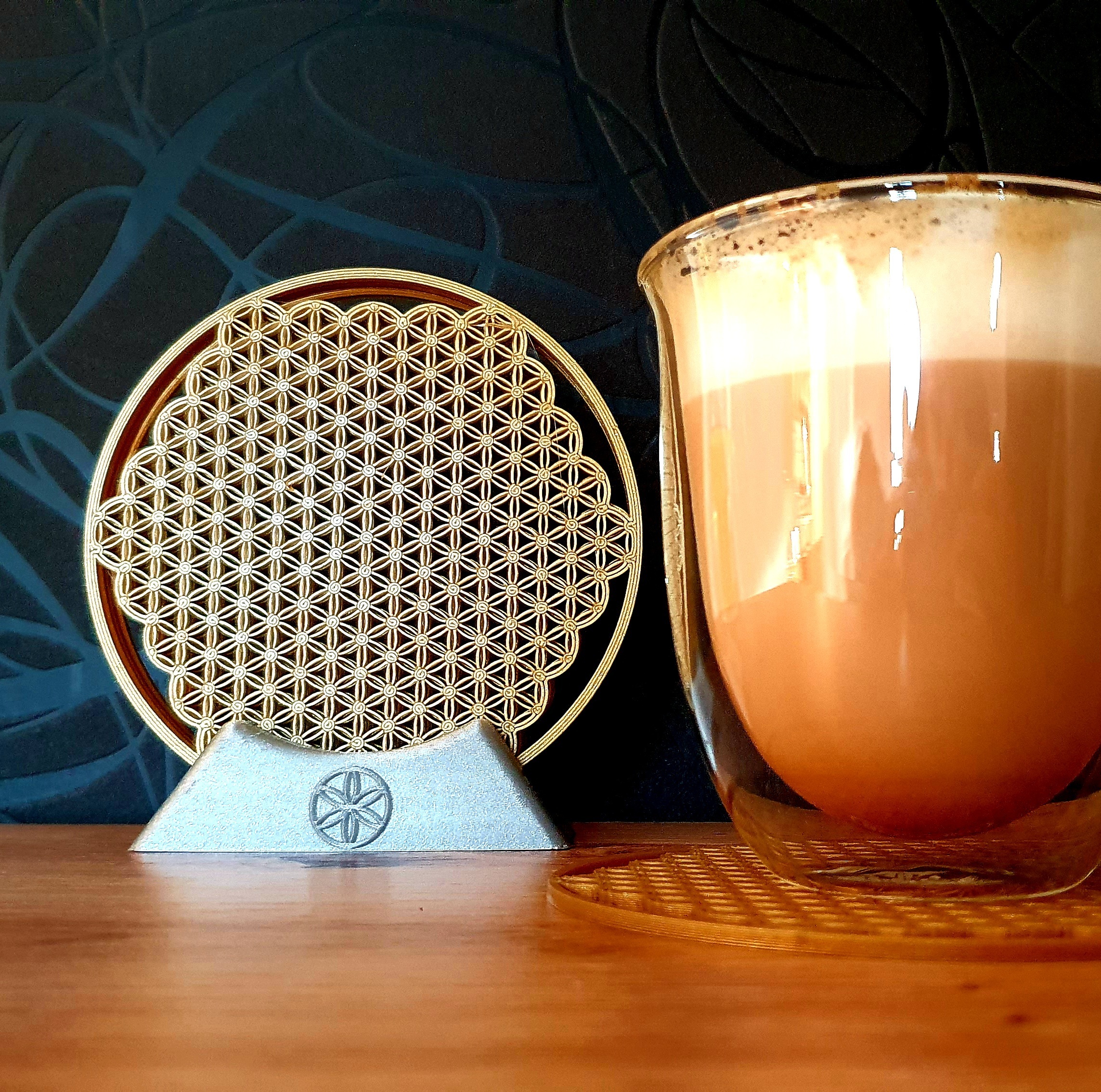 🍹 SEED OF LIFE DRINK COASTERS free base for coasters・Free STL File for ...