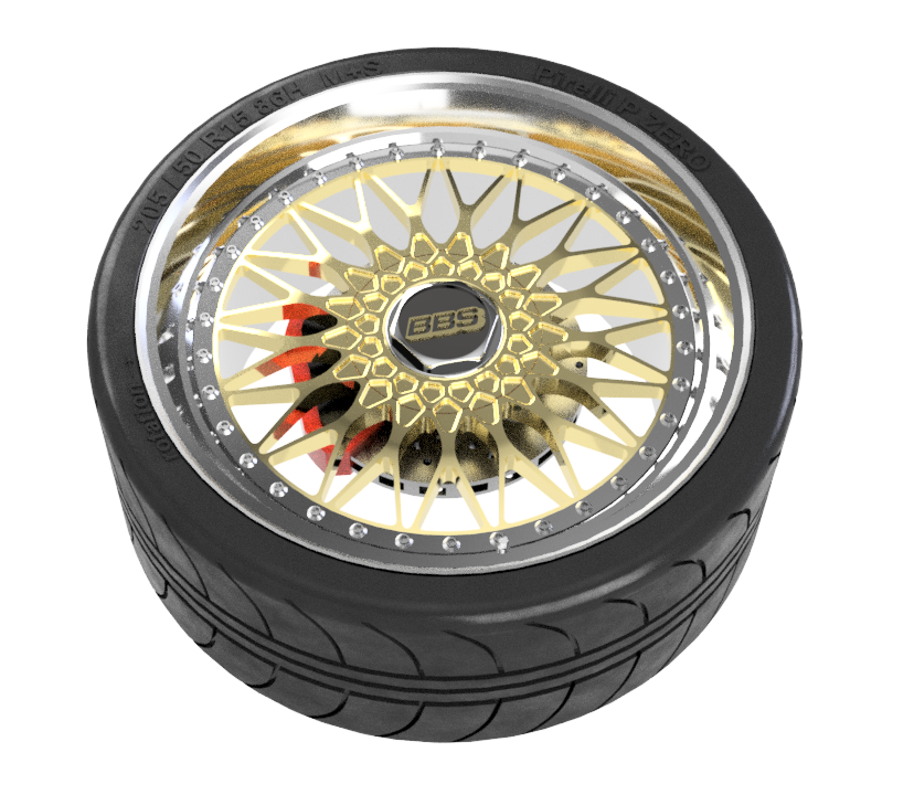 STL file BBS RM rim with brakes and pneu 🚗 (STEP)・3D printer design to ...