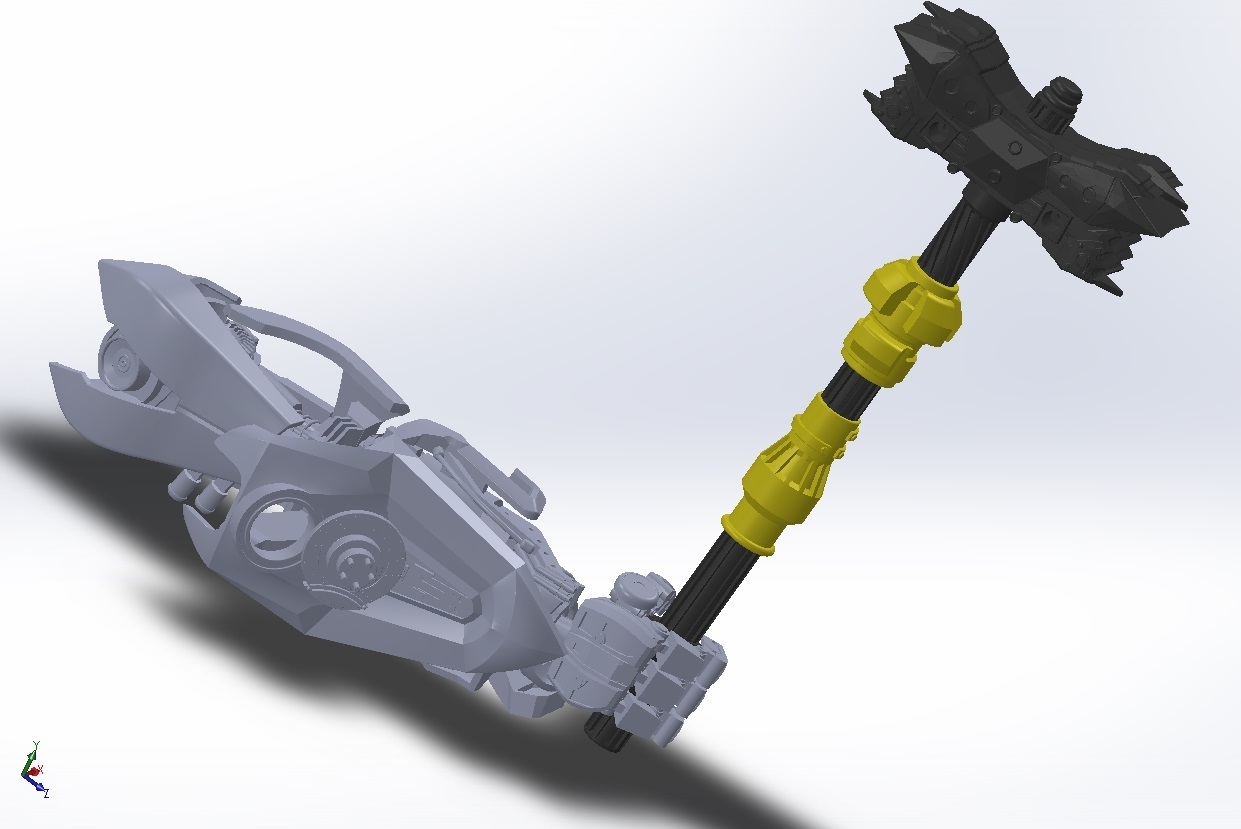 🤖 Autobot Bumblebee Transformers Battle Hammer・ STL File for ・Cults