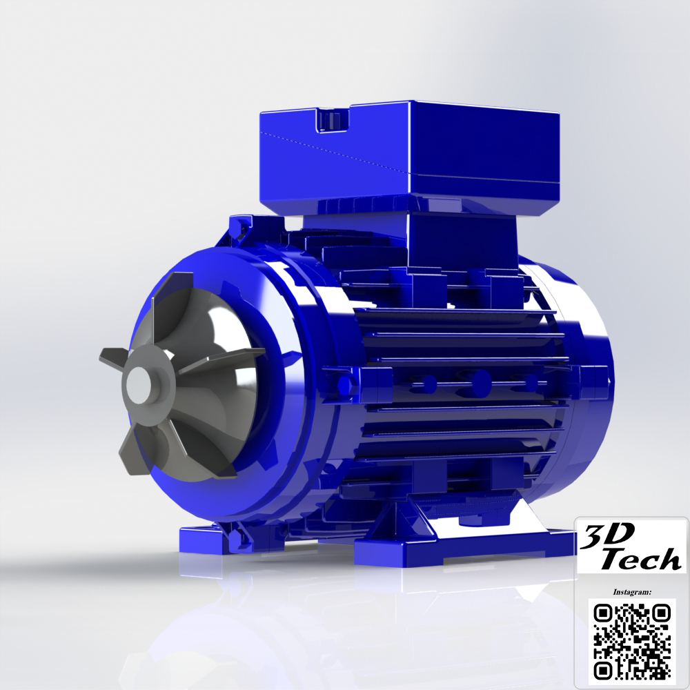 🔧 3 Phase Induction Motor 3D model・ STL File for ・Cults