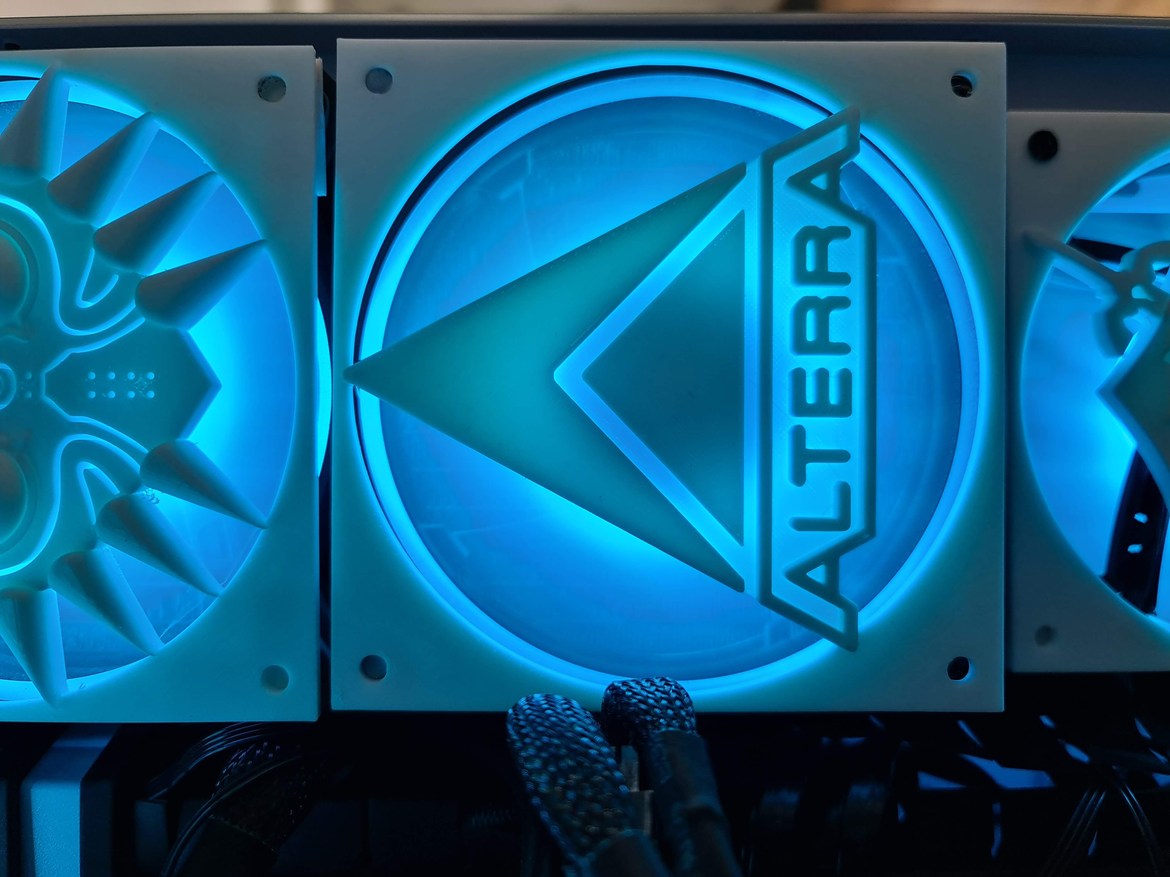 Archivo STL Cubierta de ventilador de 120 mm Subnautica Alterra Logo 🎲 ...