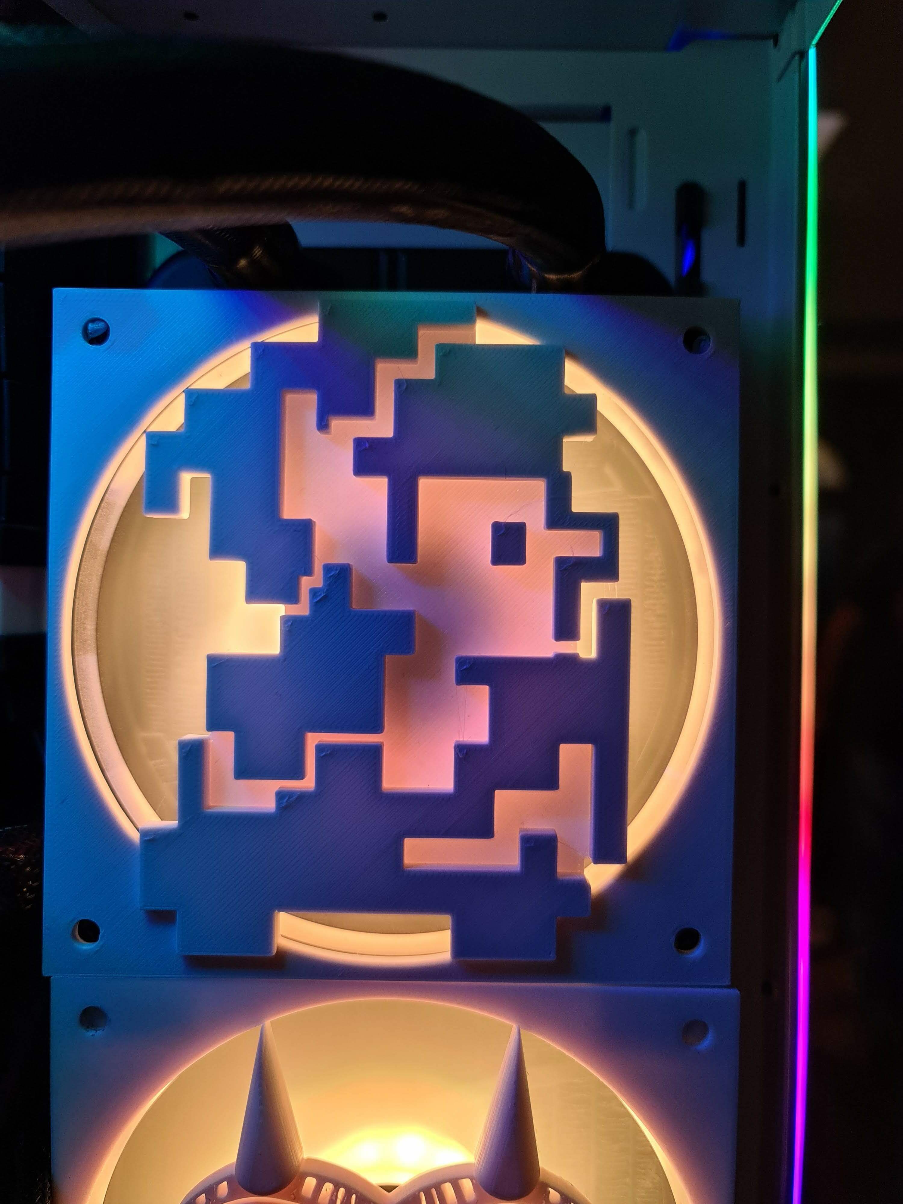 🔗 8-bit Link (Zelda) 120mm Fan Cover・ STL File for ・Cults