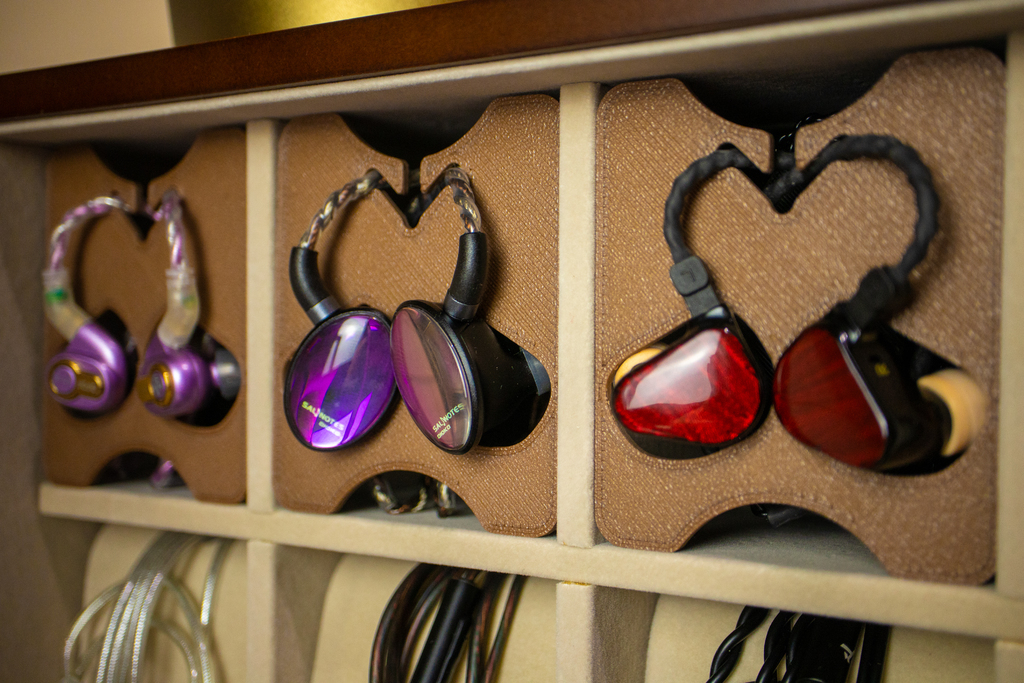 🎧 Universal IEM Display Stands・Free 3D File for ・Cults