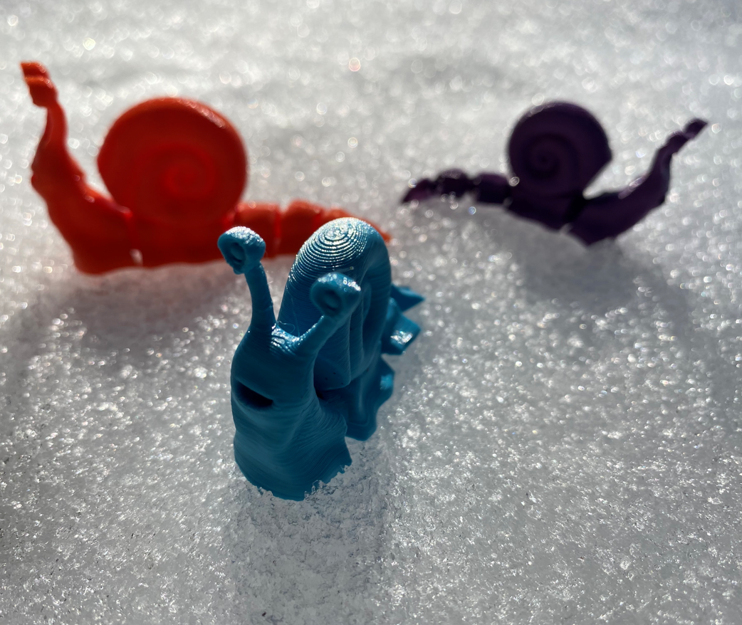 STL file CUTE [ ARTICULATED ] SNAIL, FLEXIBLE, PRINT IN PLACE 🐌 ・3D ...