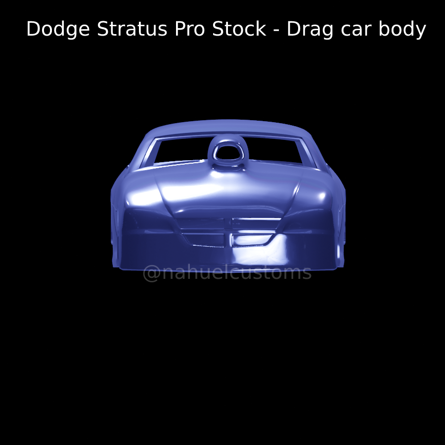 🚗 Dodge Stratus Pro Stock - Drag car body・ STL File for ・Cults