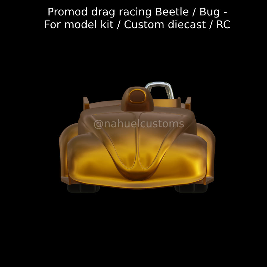🪲 Promod drag racing Beetle / Bug - For model kit / Custom diecast / RC ...