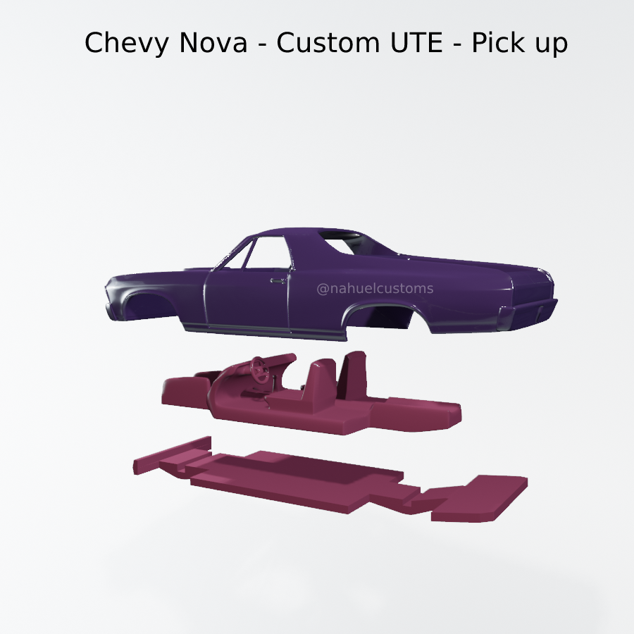 STL file Chevy Nova - Custom UTE - Pick up ⛏️ ・3D print design to ...