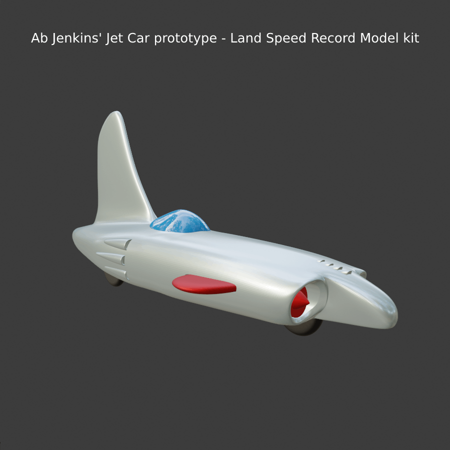 🚗 Ab Jenkins' Jet Car prototype - Land Speed Record Model kit・ STL File ...