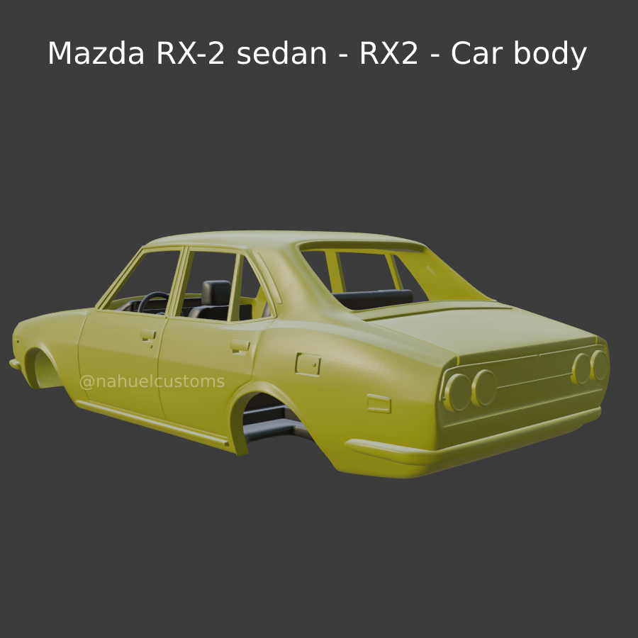 STL file Mazda RX-2 sedan - RX2 - Car body 🚗 ・3D printer model to ...