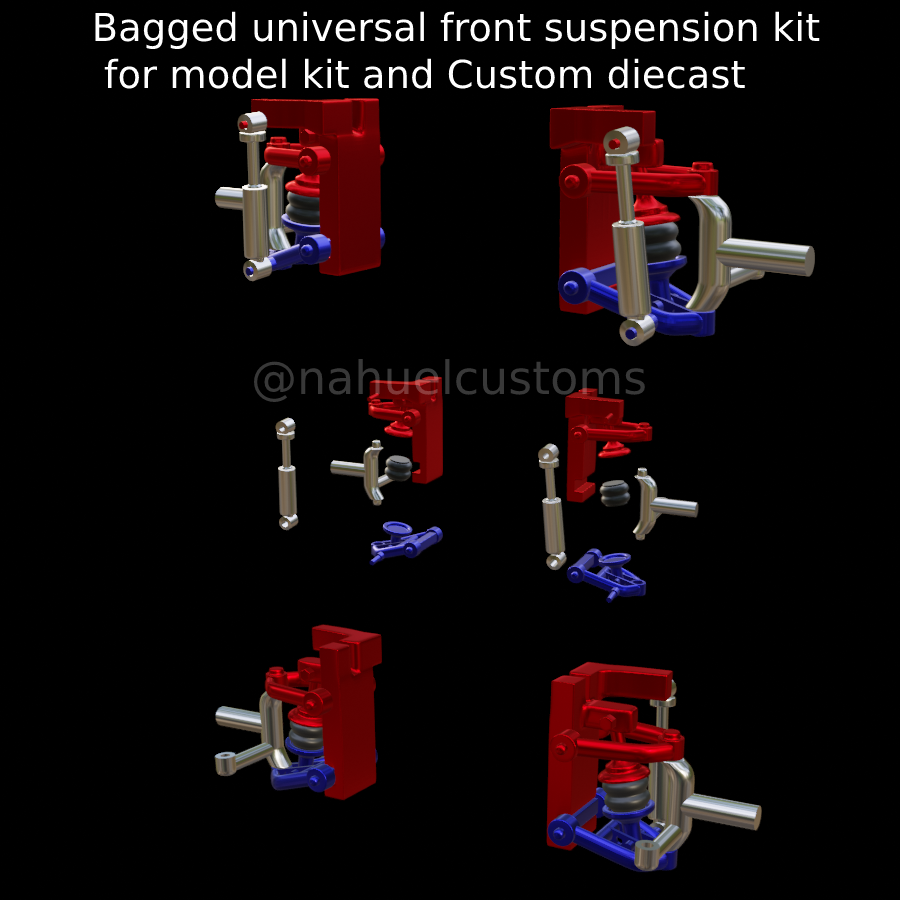 👽 Bagged universal front suspension kit for model kit and Custom ...