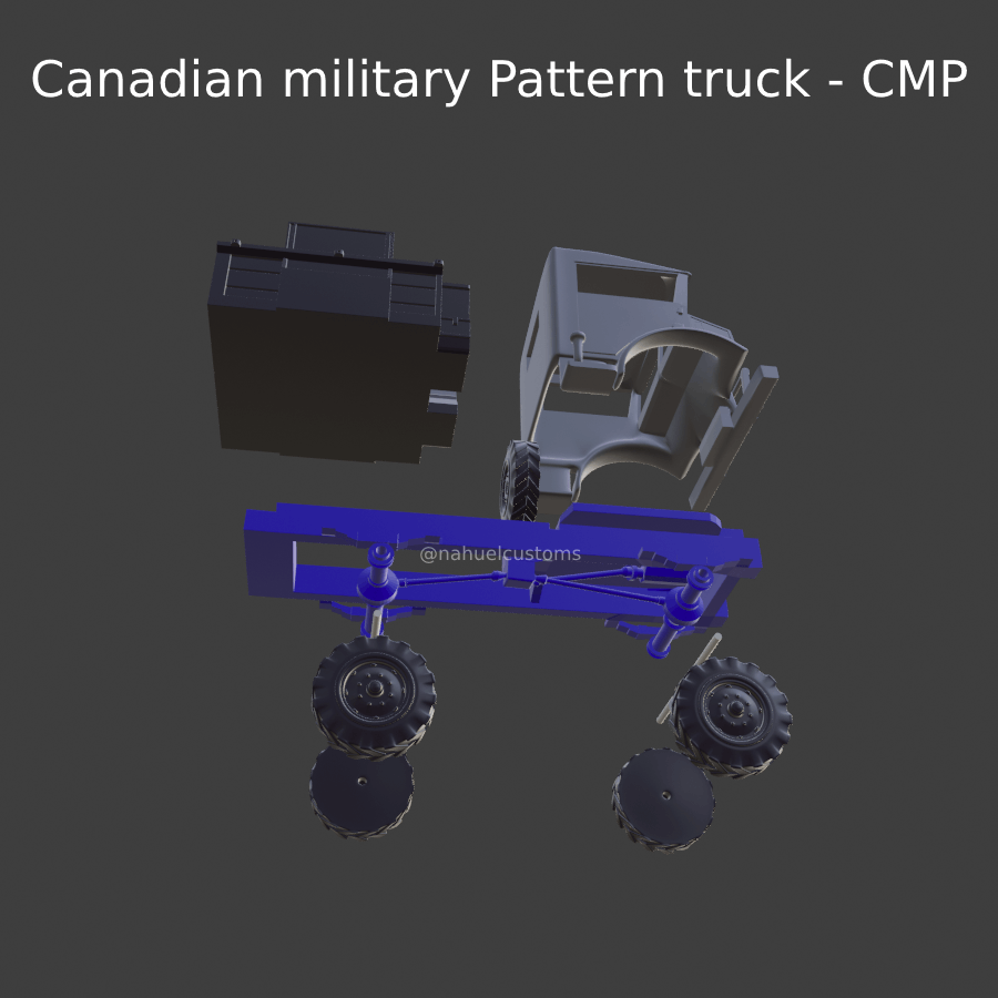 STL file Canadian military Pattern truck - CMP 🪖 ・3D printable model to ...