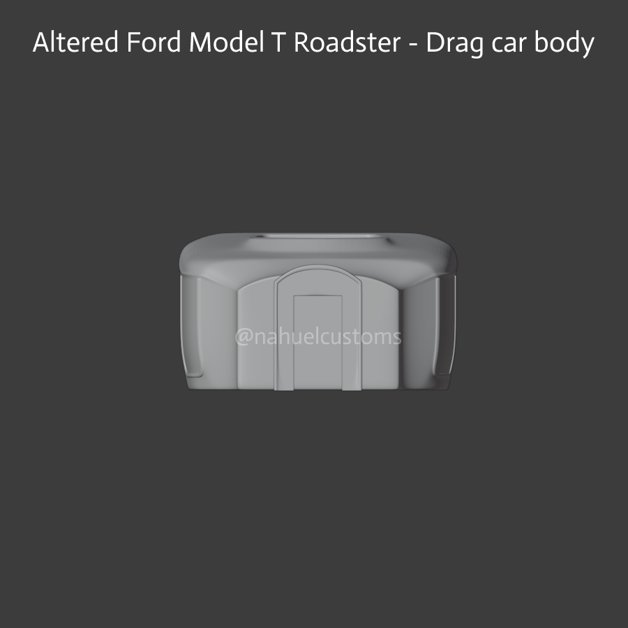 STL-Datei Umgestalteter Ford Model T Roadster - Dragster-Karosserie 🚙 ...