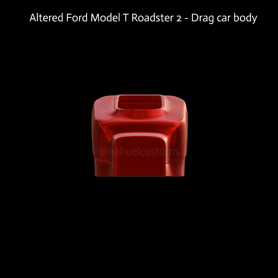 🚙 Altered Ford Model T Roadster 2 - Drag car body・ STL File for ・Cults