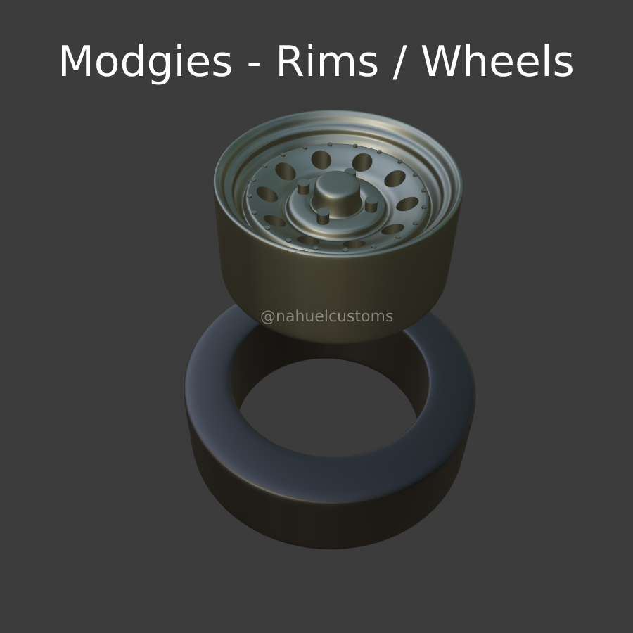 🇦🇺 Modgies - Rims / Wheels・ STL File for ・Cults