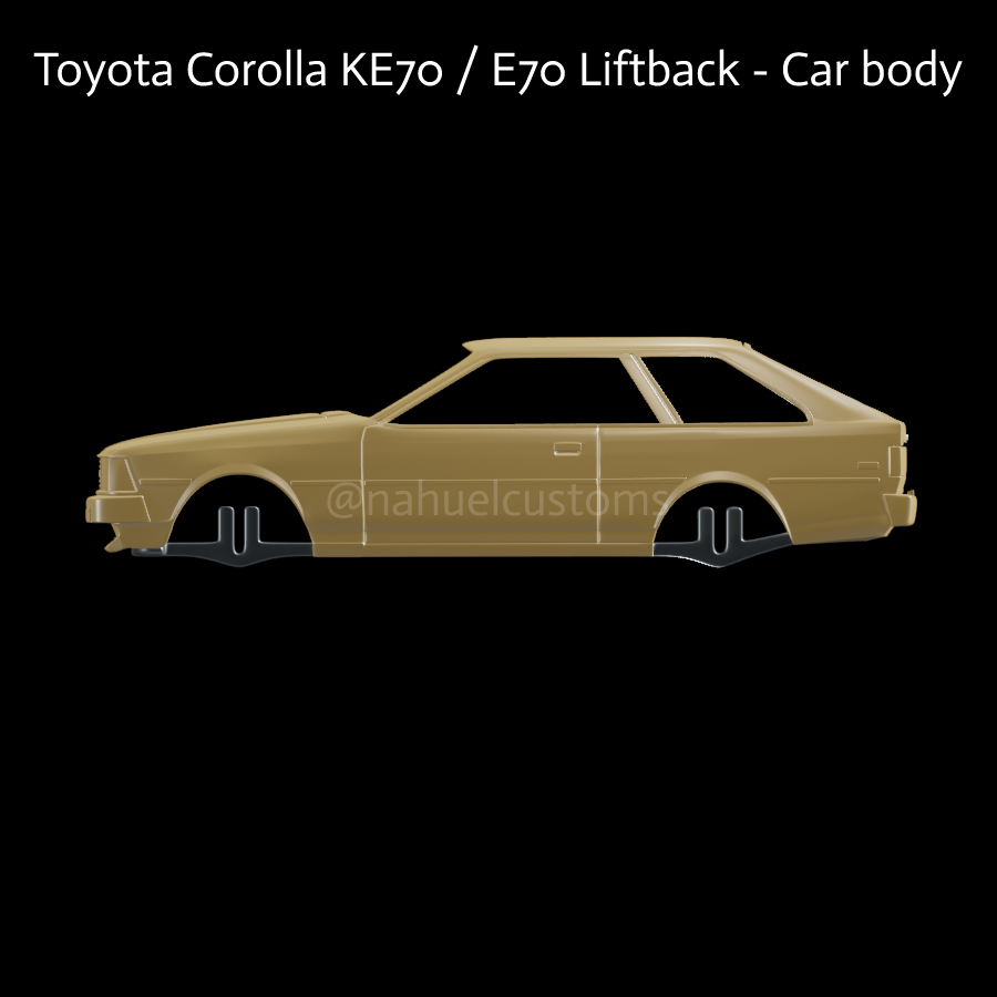 STL file Toyota Corolla KE70 / E70 Liftback - Car body 🚗 ・3D printer ...