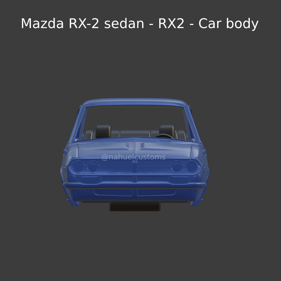 Archivo STL Mazda RX-2 sedan - RX2 -- Car body 🚗・Design para impresora ...