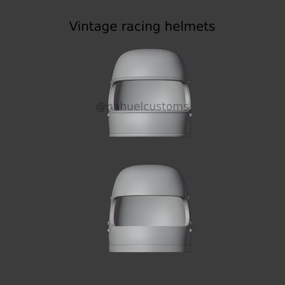 STL file Vintage racing helmets 🪖 ・3D printing template to download・Cults