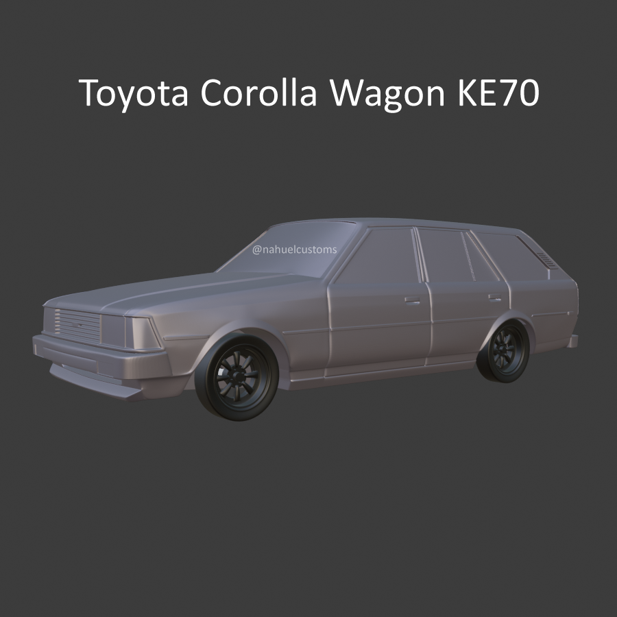 STL file Toyota Corolla Wagon KE70 🚗 ・3D print object to download・Cults