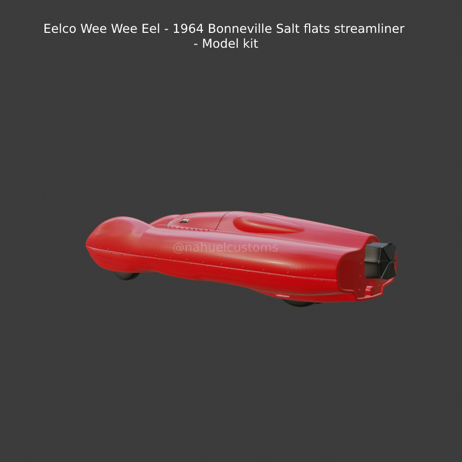 Fichier STL Eelco Wee Wee Eel - 1964 Bonneville Salt flats streamliner ...
