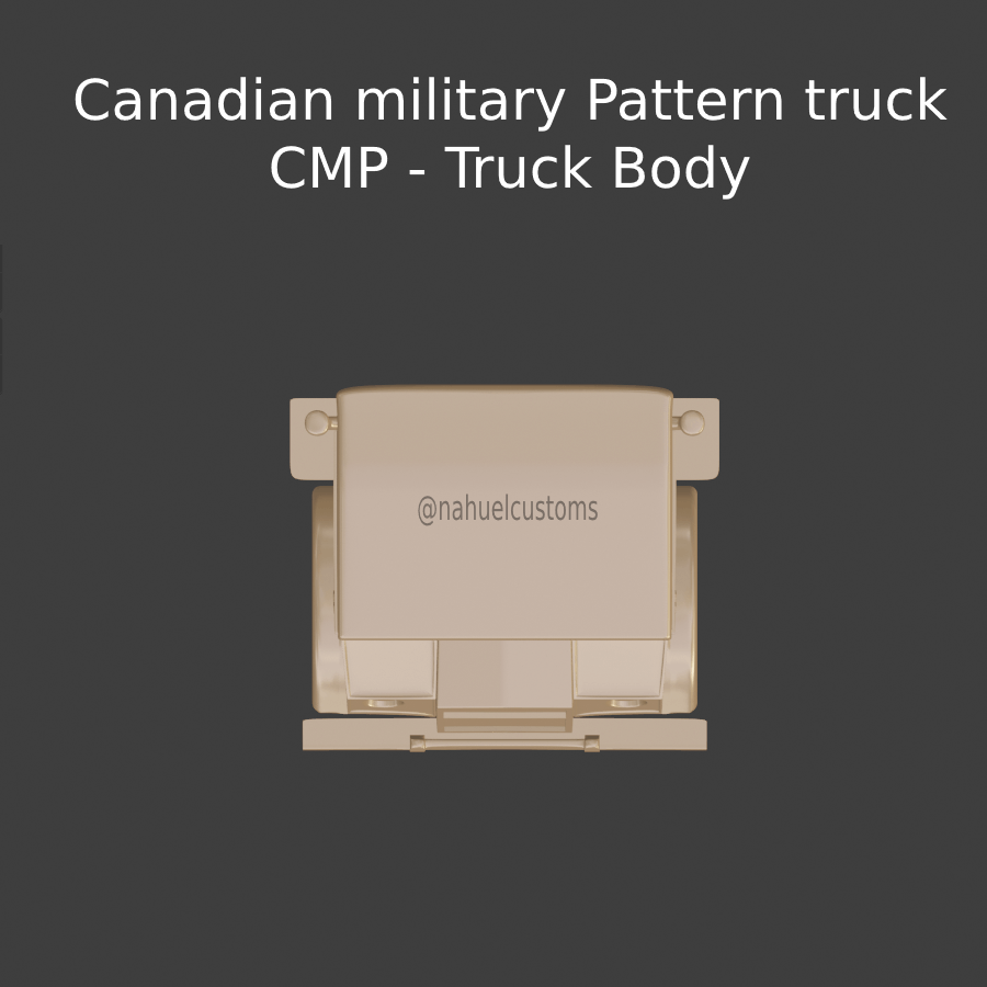STL file Canadian military Pattern truck - CMP - Truck Body 🪖 ・3D ...
