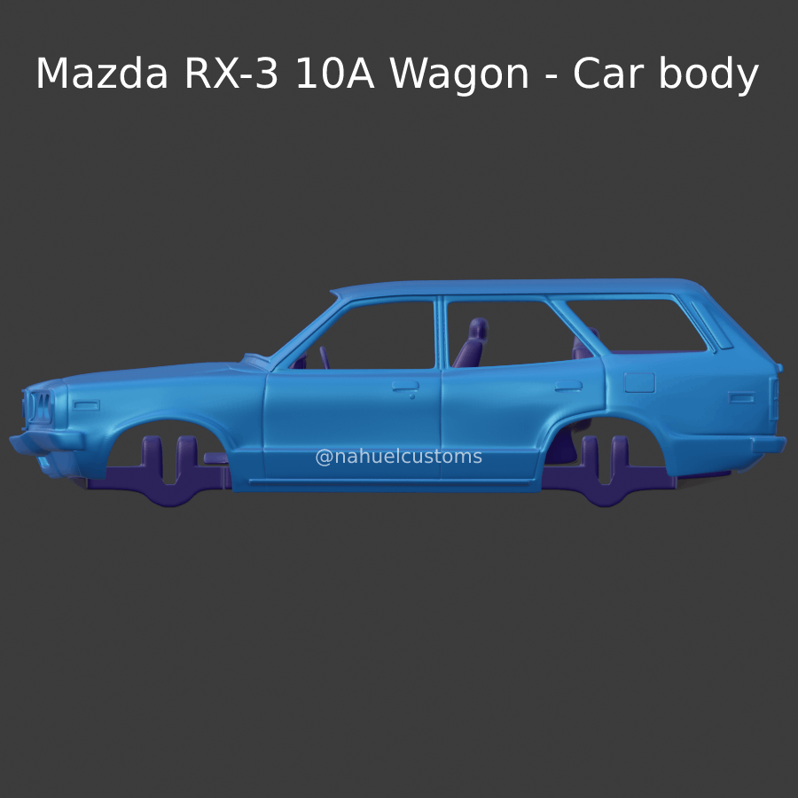 STL file Mazda RX-3 10A Wagon - Car body 🚗 ・3D printable model to ...